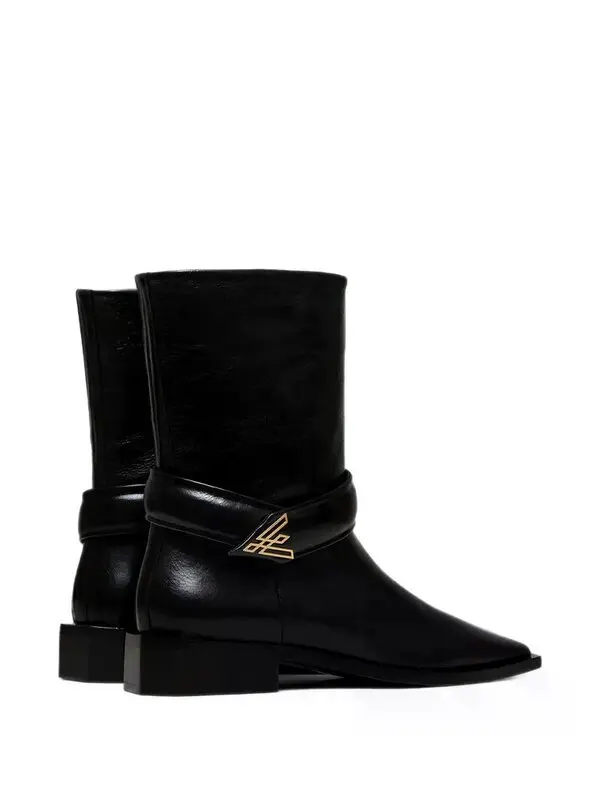 VANDA NOVAK Zoey Square-toe Ankle Boots