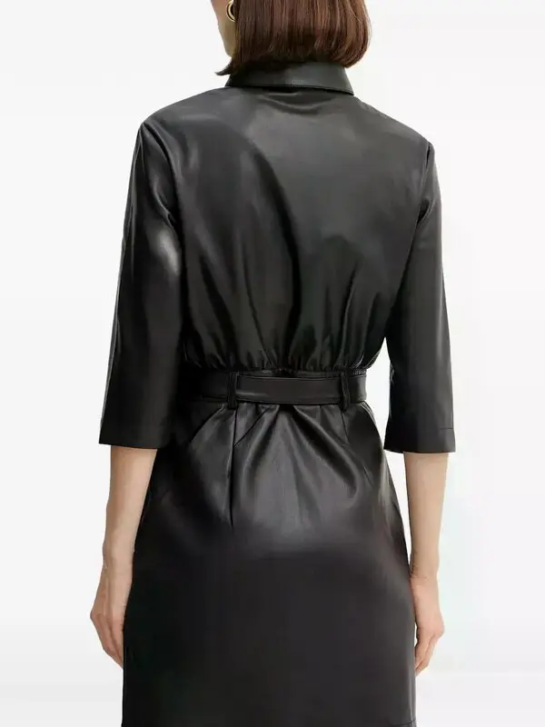 MORGAN Belted Button-up Mini Dress