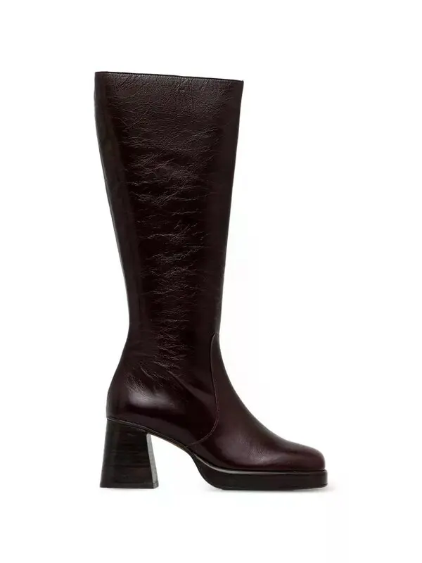 JONAK PARIS Betina Crinkled-leather Platform Boots