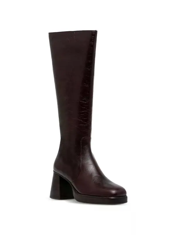 JONAK PARIS Betina Crinkled-leather Platform Boots