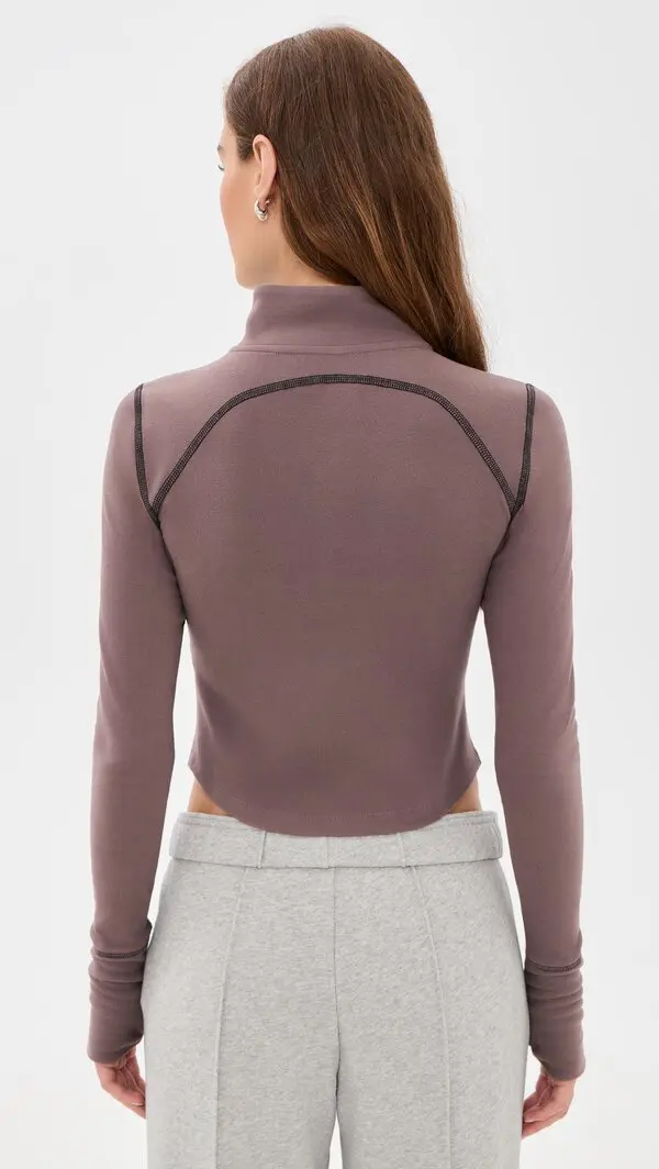 Free People Retro Rider Quarter Zip