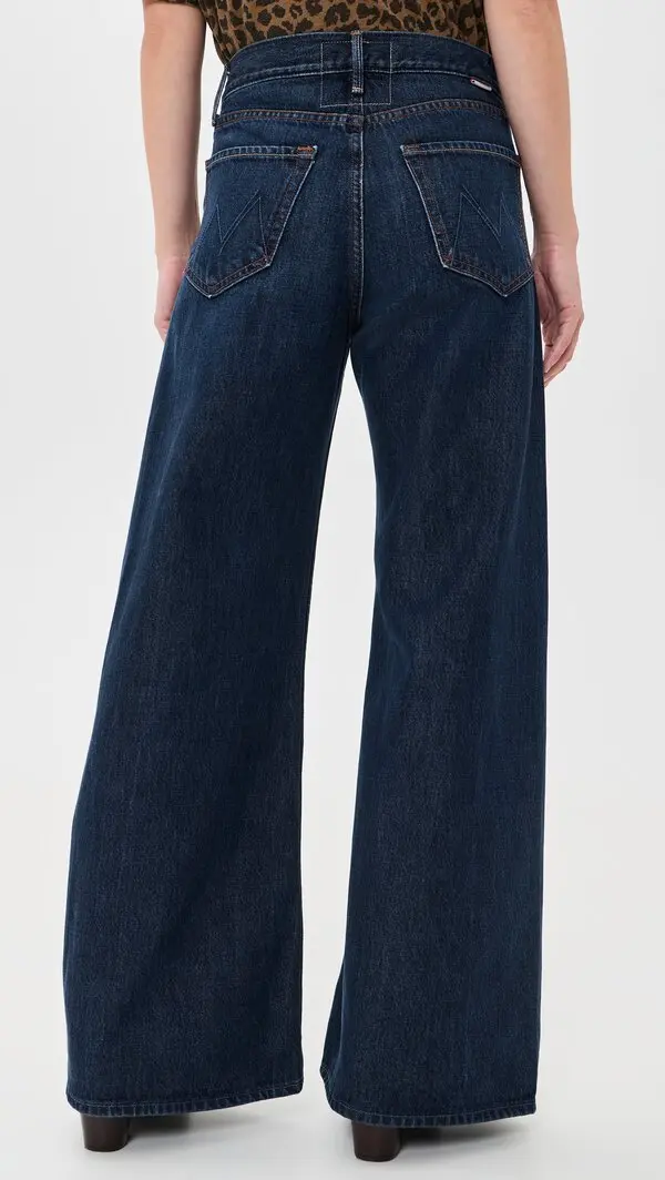 MOTHER Lil Petite Lemon Twist Wide Leg Jeans