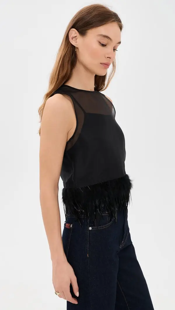 Staud Avi Silk Top