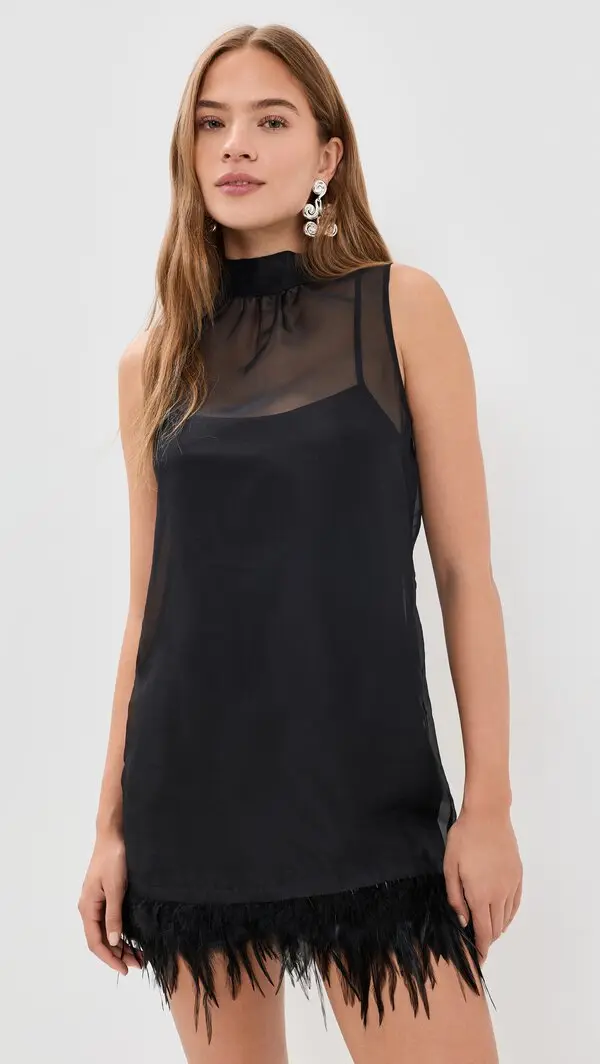 Staud Albee Silk Mini Dress