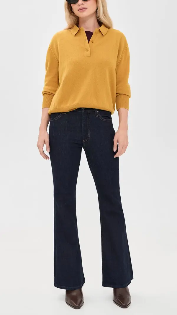 PISTOLA Kinsley Petite Mid Rise Ultra Flare Jeans