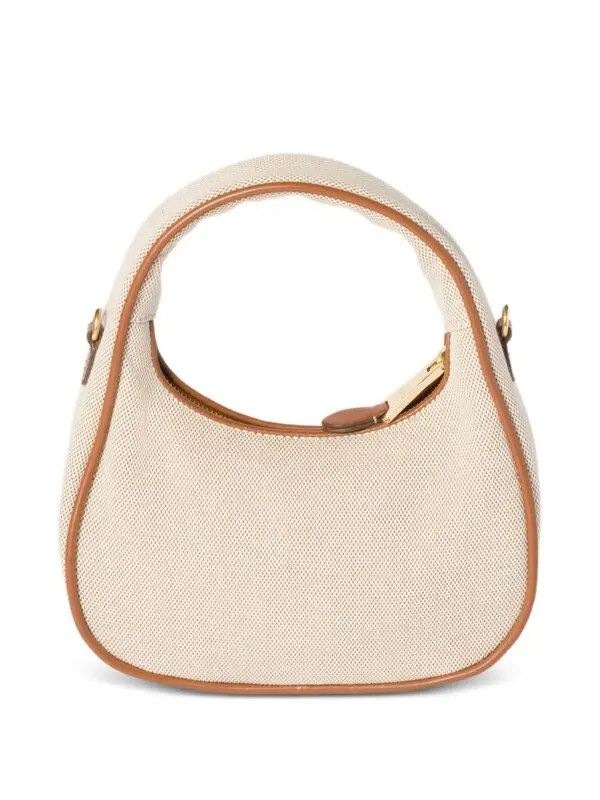 Miu Miu Wander Canvas And Leather Small Hobo Bag