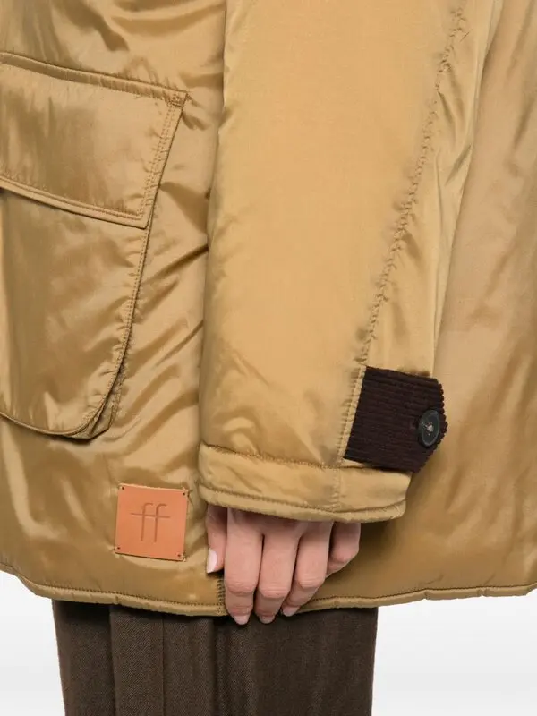 FORTE_FORTE Nylon Midi Parka Coat