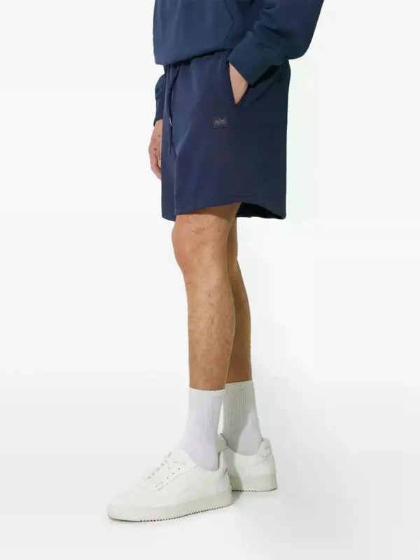 Alpha Industries Logo-patch Drawstring-fastening Shorts