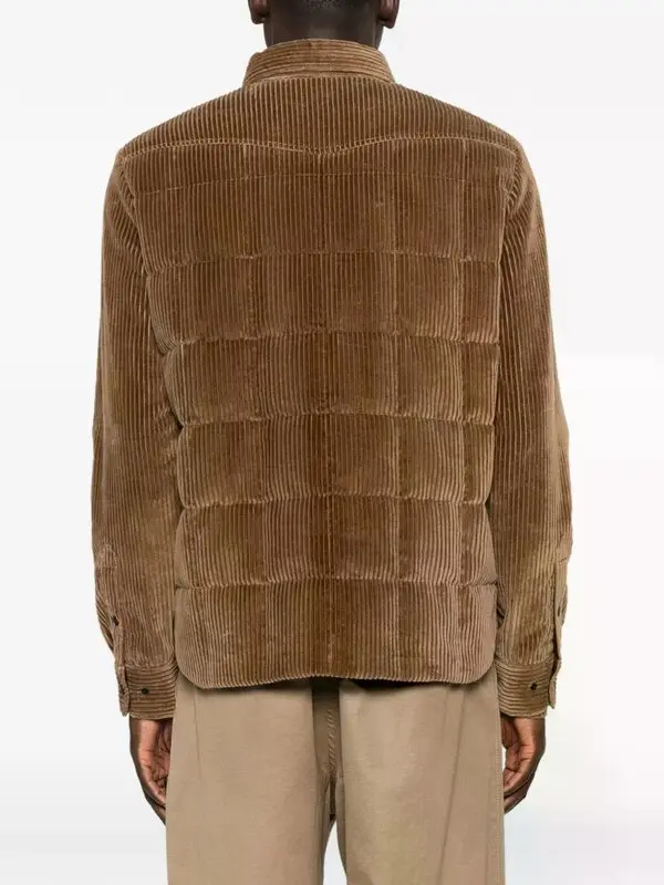 Moncler Gelt Padded Corduroy Jacket - Brown