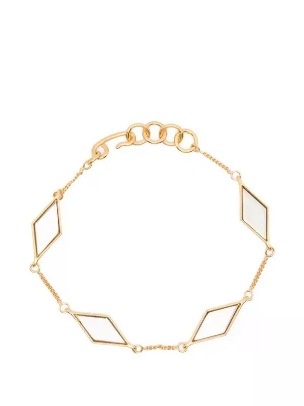 JIL SANDER Rhombus-charm Bracelet - Gold