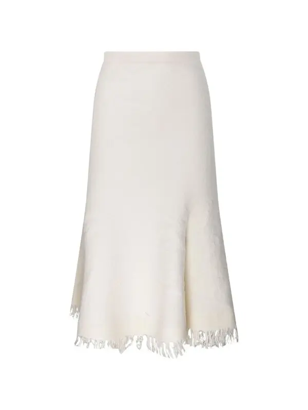 Bottega Veneta Wool Long Skirt - Multicolor