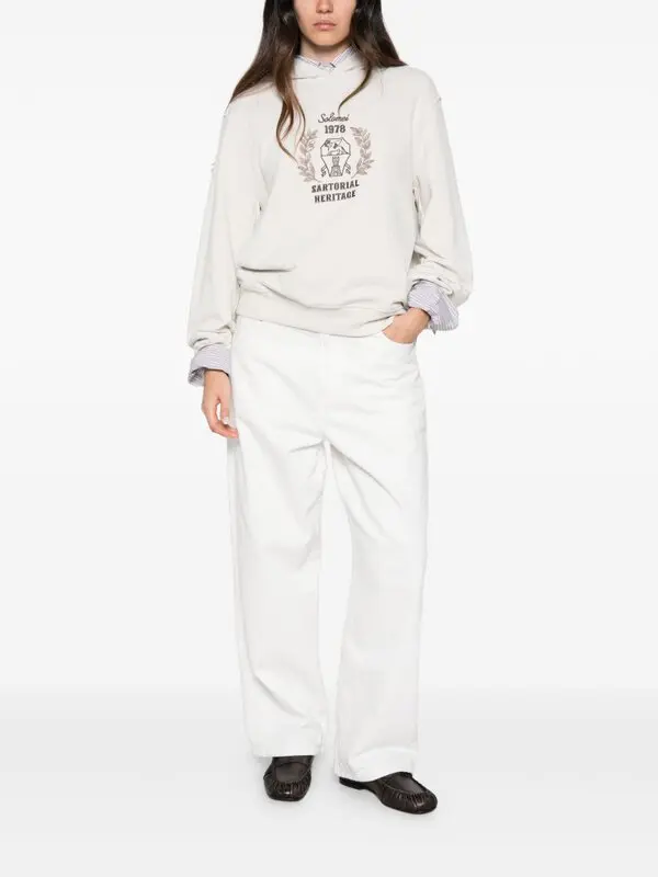 Brunello Cucinelli Logo Cotton Hoodie - Multicolor