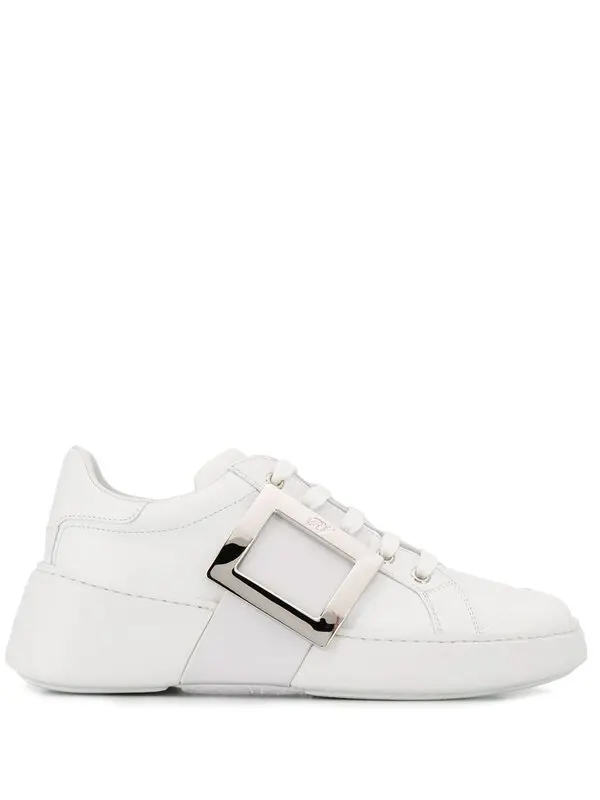 ROGER VIVIER Viv Skate Leather Sneakers - Multicolor