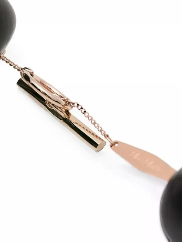 Max Mara Ghana-wood Beaded Necklace