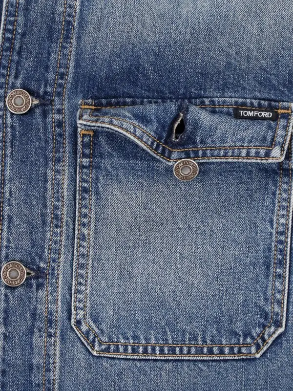TOM FORD Denim Button Jacket