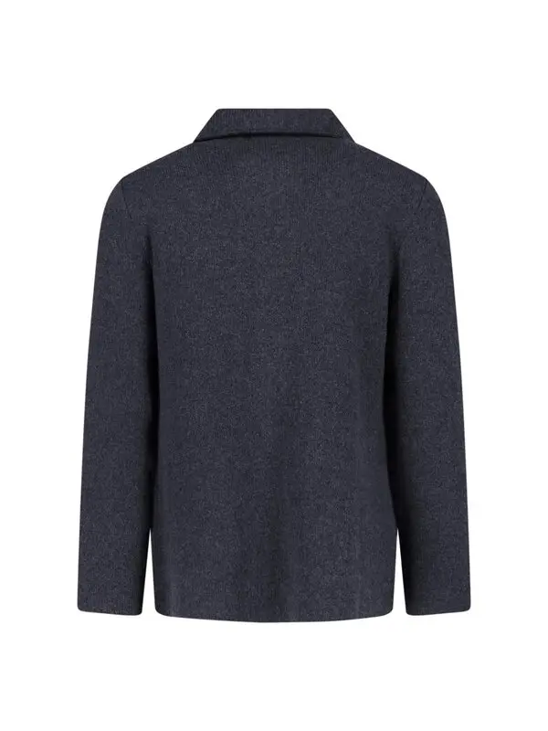 LARDINI Cashmere Button Jacket - Gray