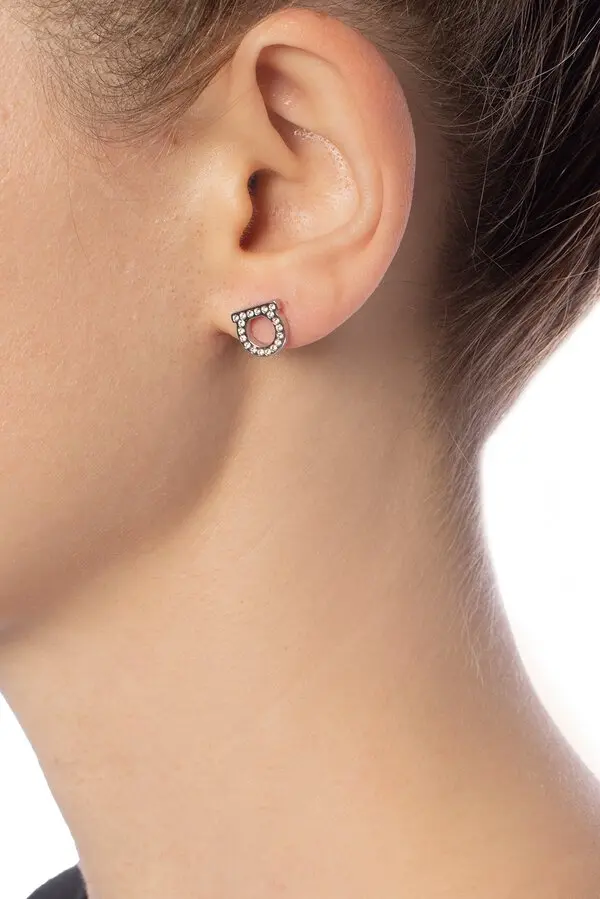 FERRAGAMO Earrings With 'gancini' Motif