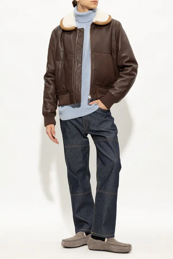 UGG Loafers With Fur Trim 'ascot