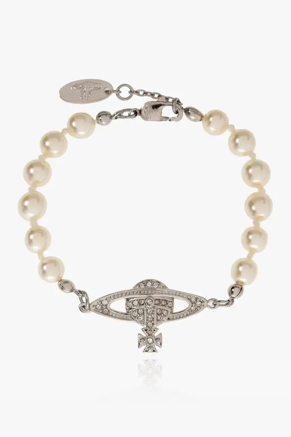 VIVIENNE WESTWOOD Logo Bracelet - Silver