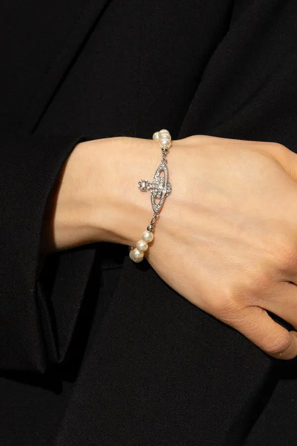 VIVIENNE WESTWOOD Logo Bracelet - Silver