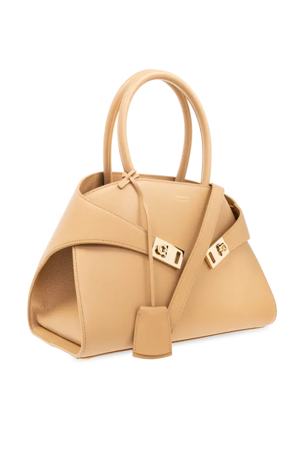 FERRAGAMO Hug’ Shoulder Bag - Beige