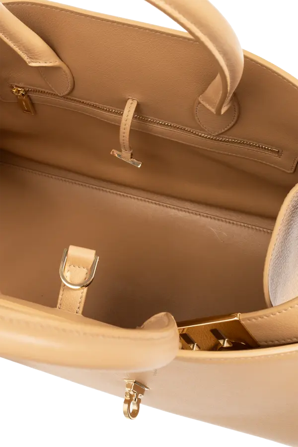 FERRAGAMO Hug’ Shoulder Bag - Beige