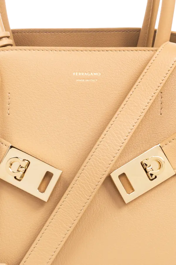 FERRAGAMO Hug’ Shoulder Bag - Beige