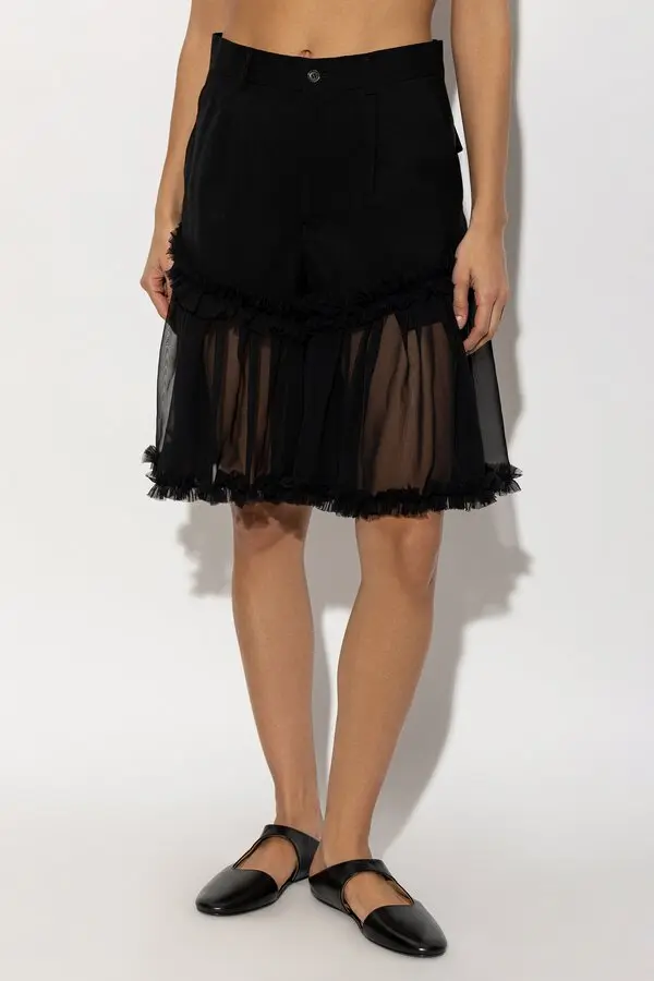 Comme Des Garçons Combined-fabric Shorts