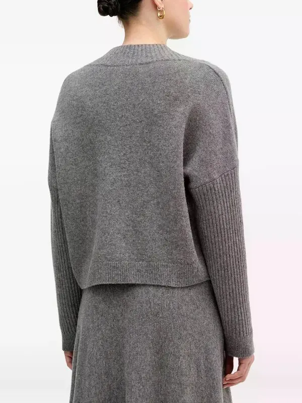 BENETTON Ribbed V-neck Knitwear