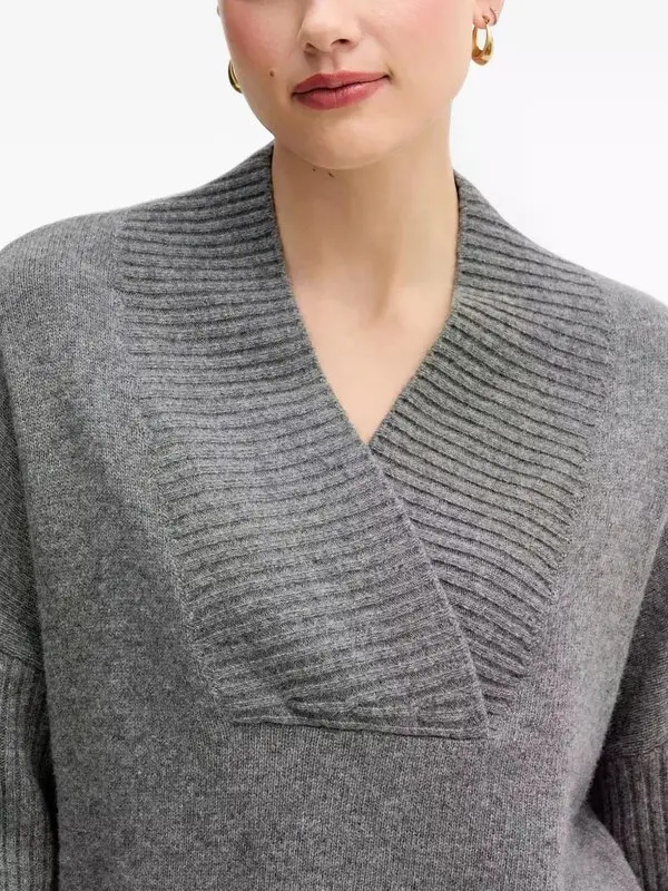 BENETTON Ribbed V-neck Knitwear