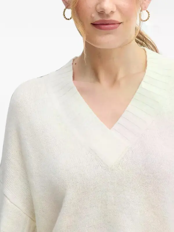 BENETTON V-neck Textured Knitwear
