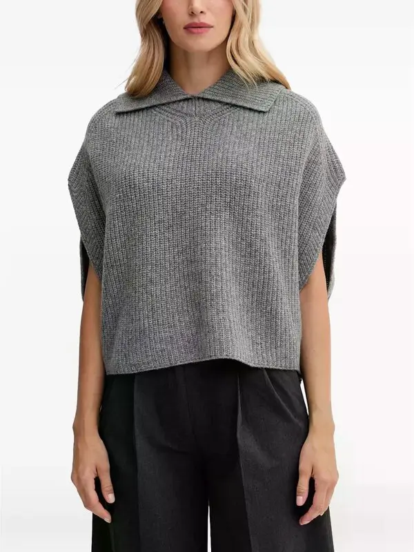 BENETTON Ribbed Sleeveless Sweater