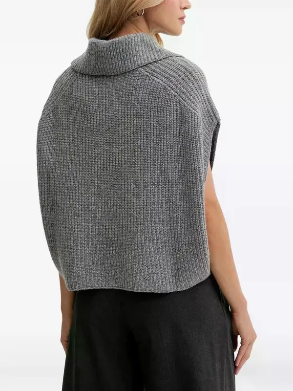 BENETTON Ribbed Sleeveless Sweater