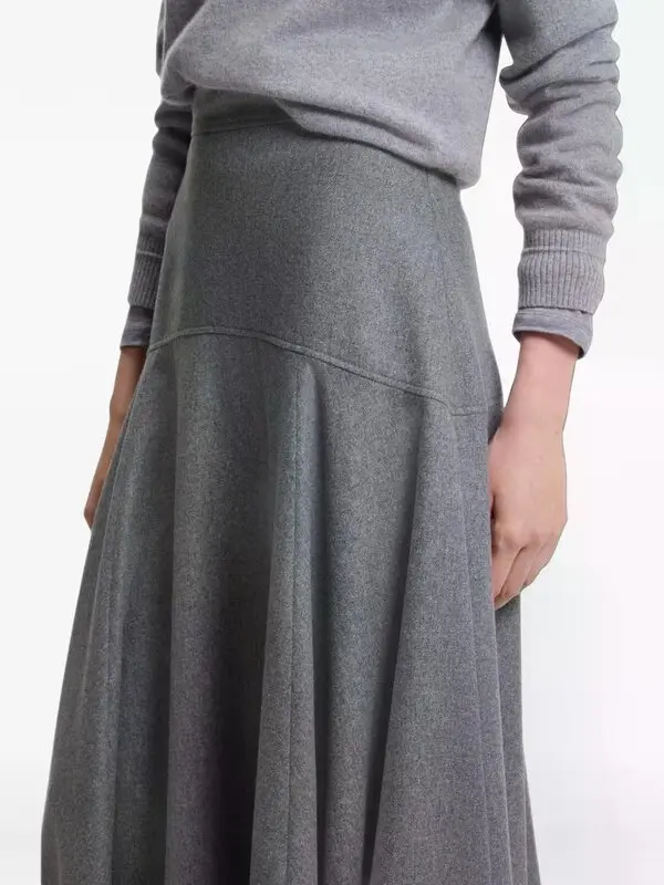 BOSS A-line Skirt In Melange Flannel