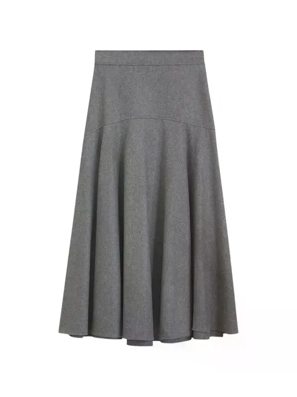 BOSS A-line Skirt In Melange Flannel