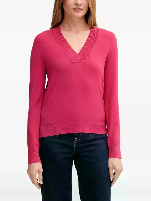 BENETTON V-neck Long-sleeve Sweater