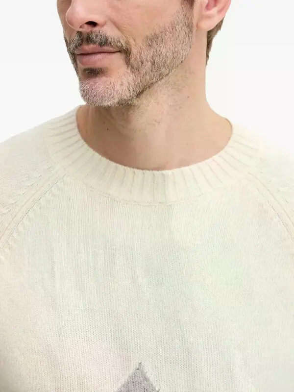 BENETTON Argyle-knit Sweater