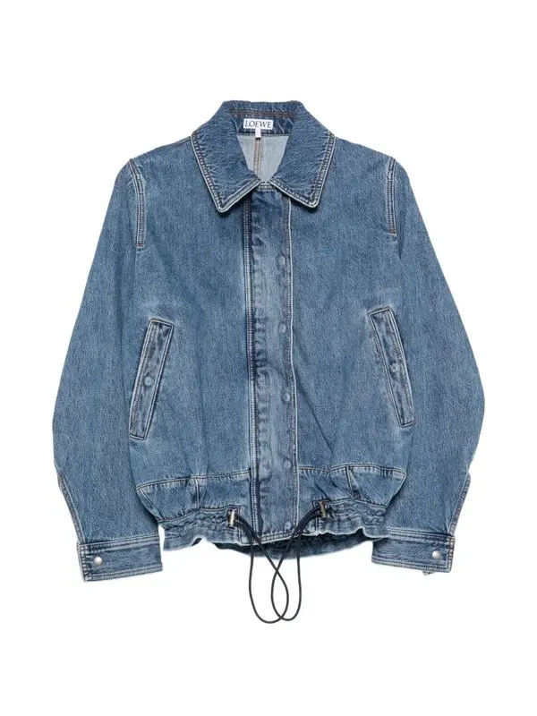 Loewe Drawstring Denim Jacket - Multicolor