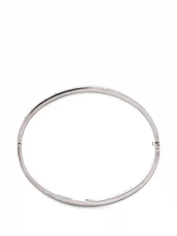 BVLGARI Bangle 18k White Gold With 2 Diamonds Bracelet