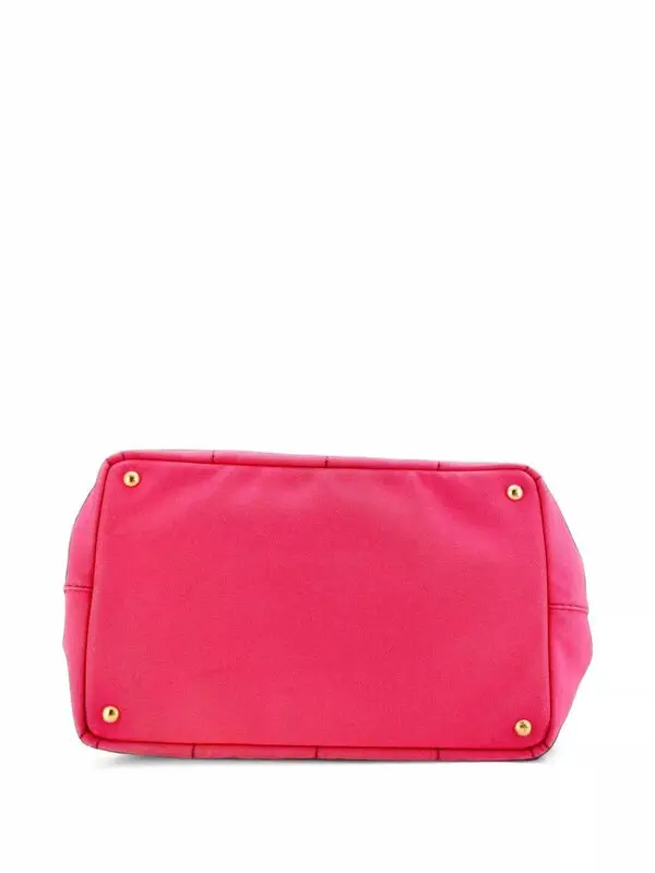 Prada Canapa Convertible Canvas Medium Tote Bag