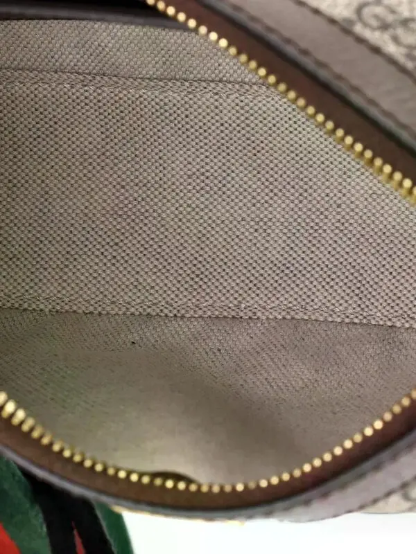 Gucci Ophidia Charm Shoulder Bag Gg Coated Canvas Small Crossbody Bag