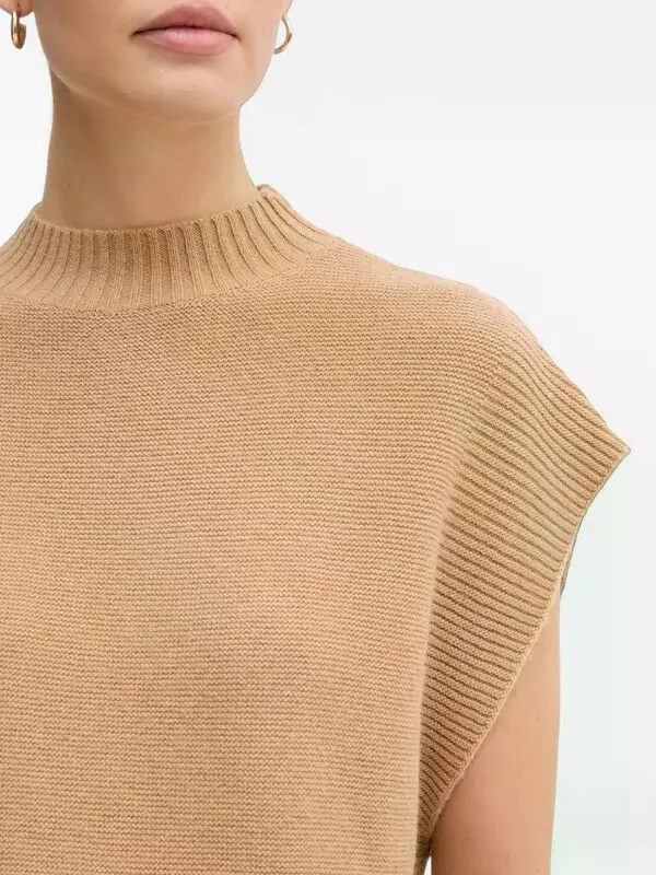 BENETTON Ribbed Sleeveless Knit Top