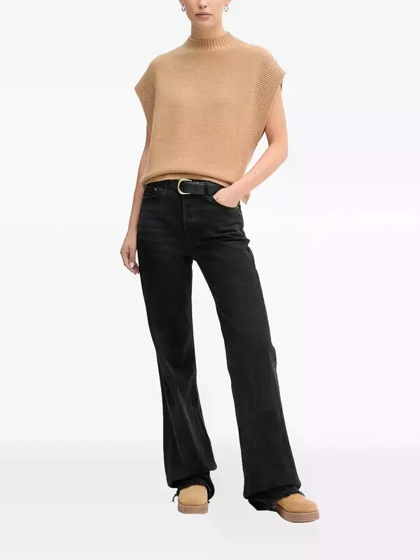 BENETTON Ribbed Sleeveless Knitted Top