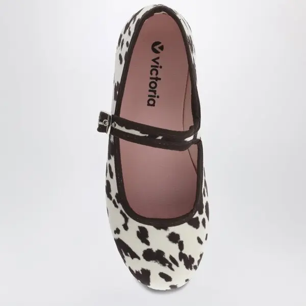 Victoria Beckham Brown Gong-fu Ballerinas With Animal Print - Multicolor