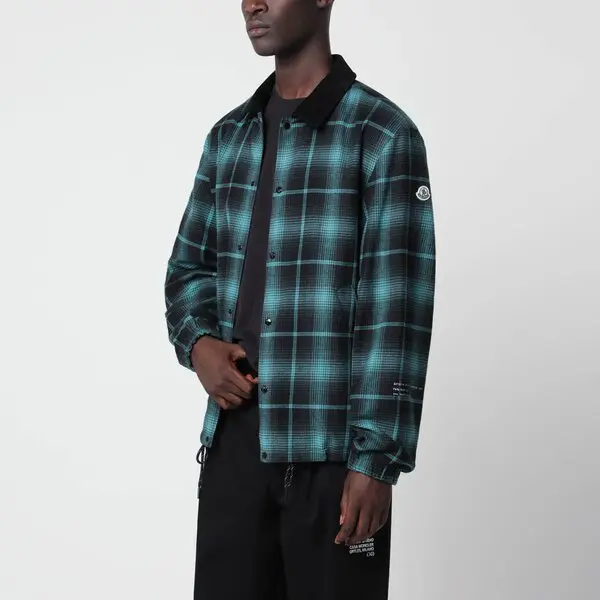 MONCLER X FRGMT Ryūha And Green Cotton Shirt Jacket - Black