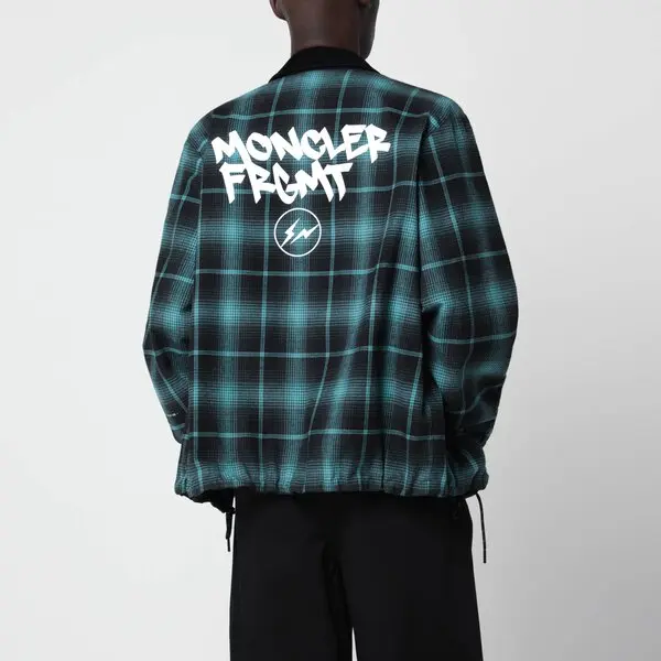 MONCLER X FRGMT Ryūha And Green Cotton Shirt Jacket