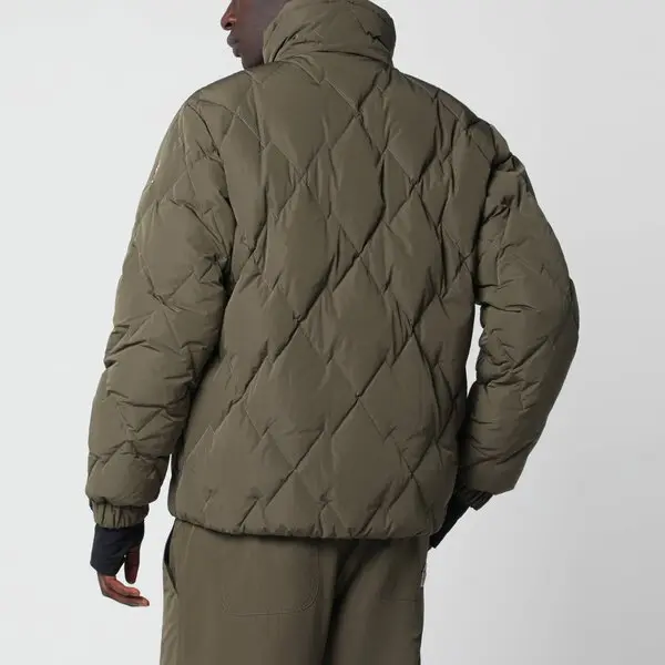 Moncler Khaki Quilted Down Jacket