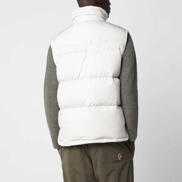 Moncler White Quilted Vest