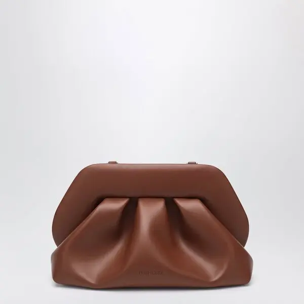 THEMOIRE Bios Tortoiseshell Calfskin Clutch Bag - Brown