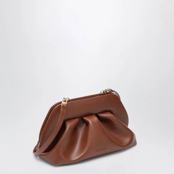 THEMOIRE Bios Tortoiseshell Calfskin Clutch Bag - Brown